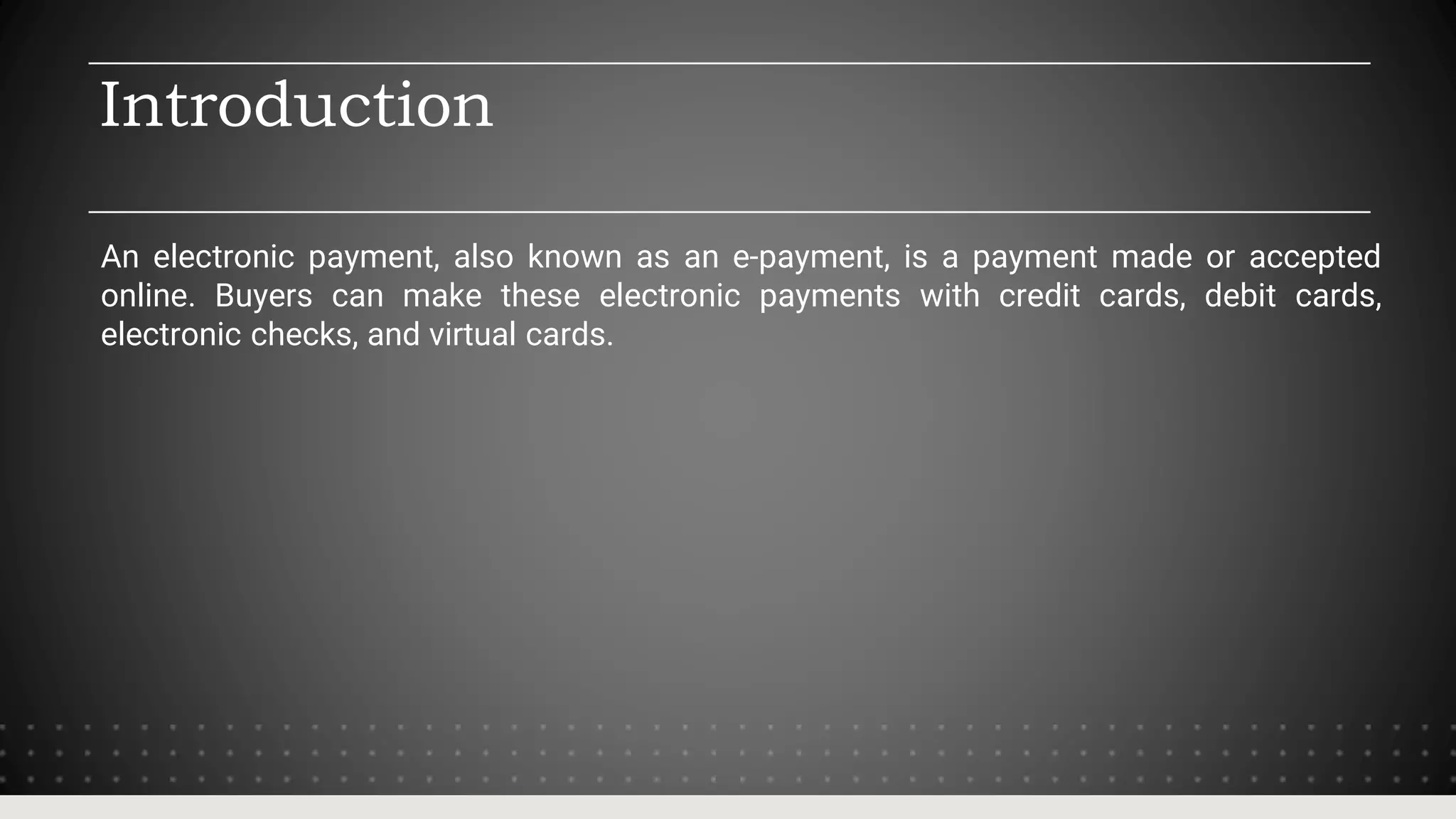 Introduction to B2B Electronic Payments | PPTX | Credit Cards | Personal Debt