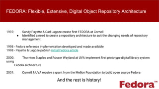 Griffith "Fedora: How a Software Need Created A Community" | PPT