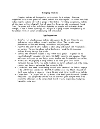 Griffith BYOD Implementation Plan | DOCX | Homework and Study | Education