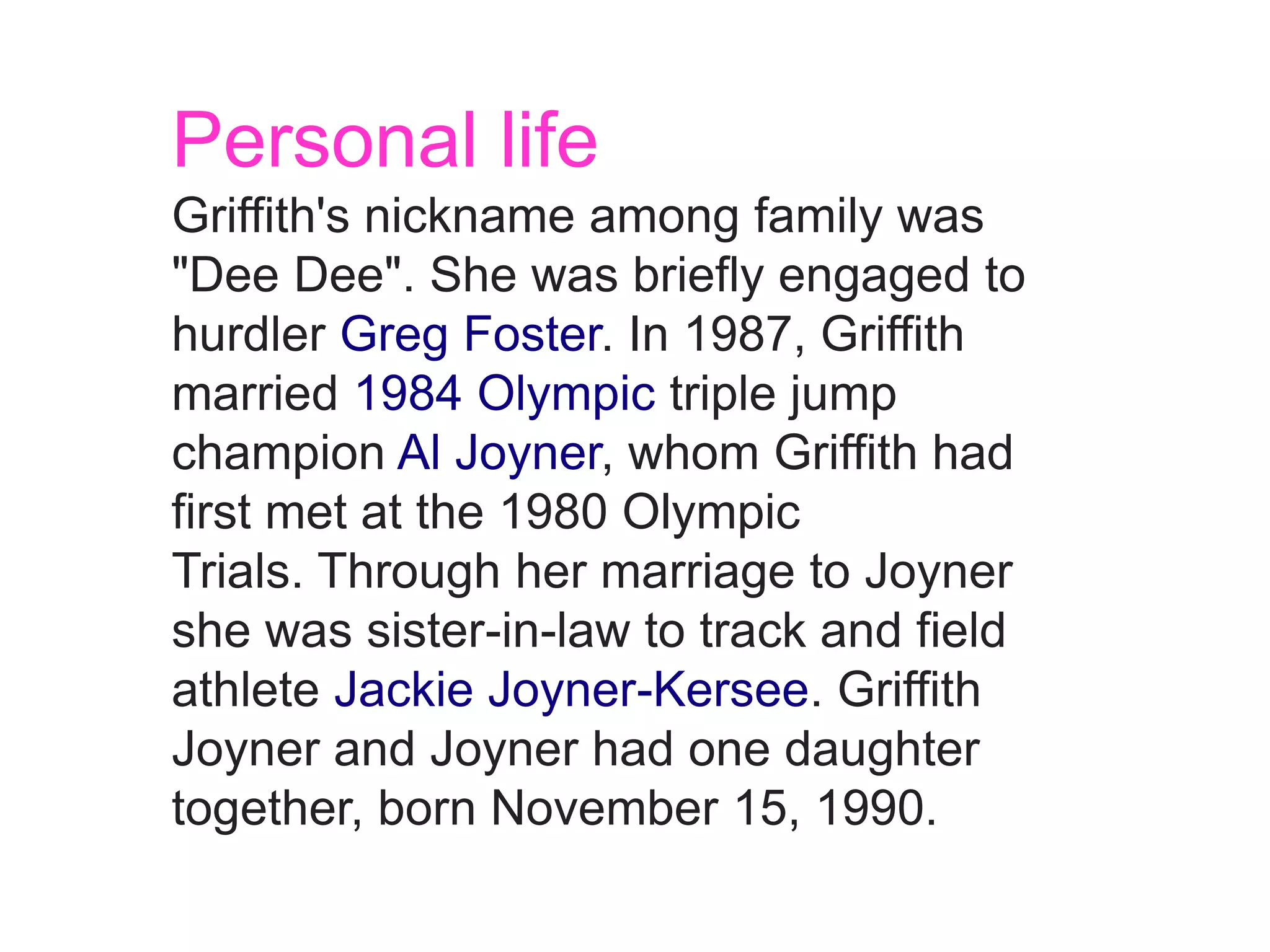 Griffith joyner vimina | PDF