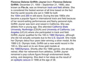 Griffith joyner vimina | PDF