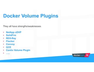Managing Persistent Storage with Docker Containers by John Griffith and Garrett Mueller, NetApp ...
