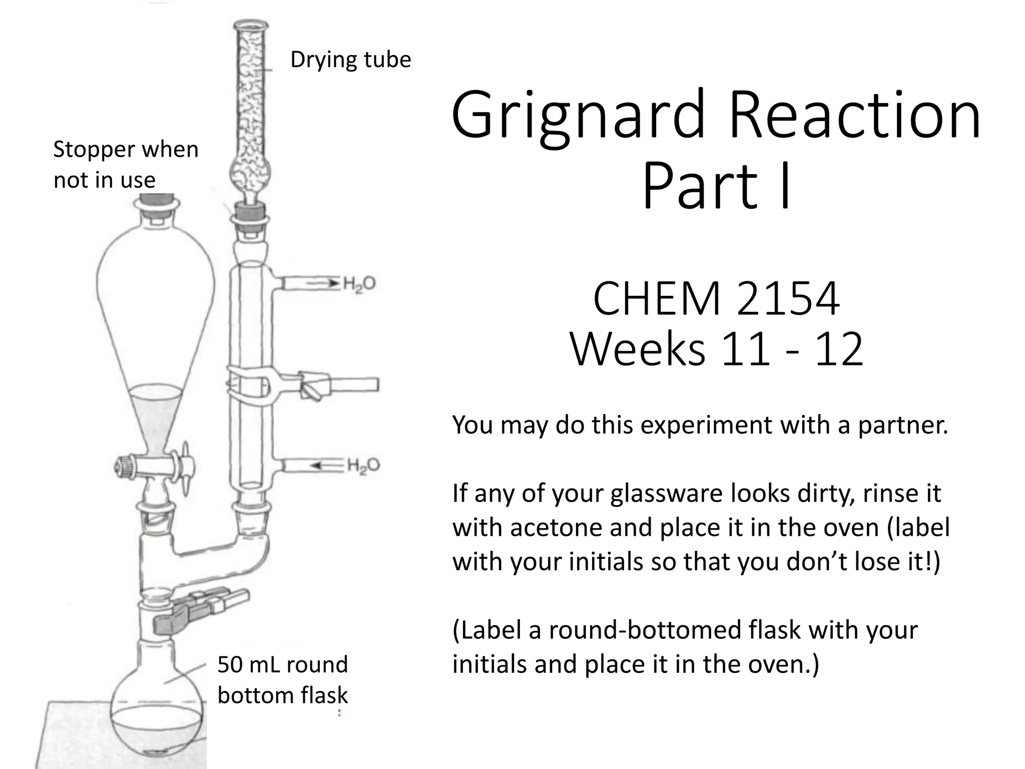 Grignard_Organic chemistry laboratory_2 part lab | PPTX