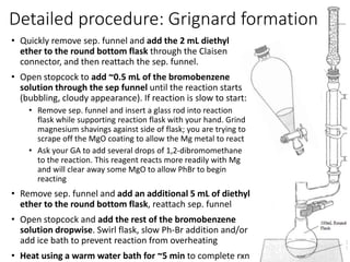 Grignard_Organic chemistry laboratory_2 part lab | PPTX