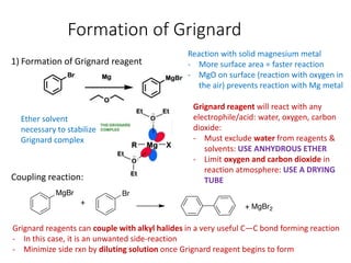 Grignard_Organic chemistry laboratory_2 part lab | PPTX