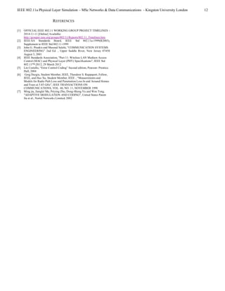 IEEE 802.11a Physical Layer Simulation | PDF | Computer Networking | Computing