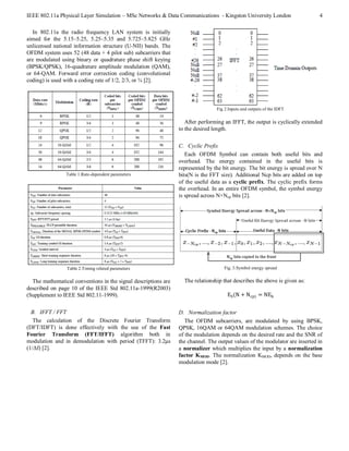 IEEE 802.11a Physical Layer Simulation | PDF | Computer Networking | Computing