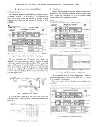 Impulse Noise over xDSL Systems | PDF