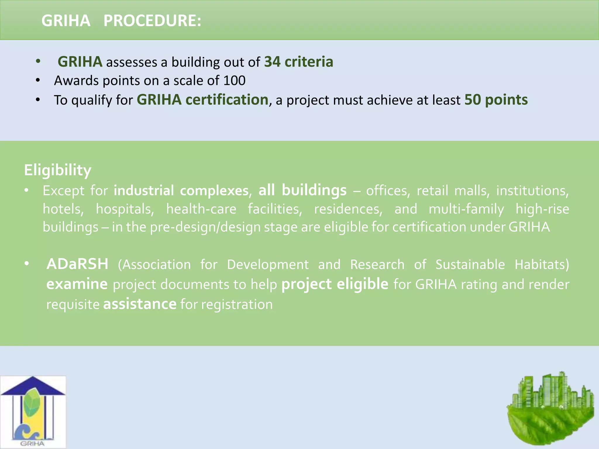 GRIHA Presentation | PDF
