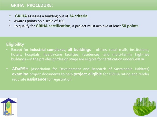 GRIHA Presentation | PDF | Environmental Services Industry | Industries