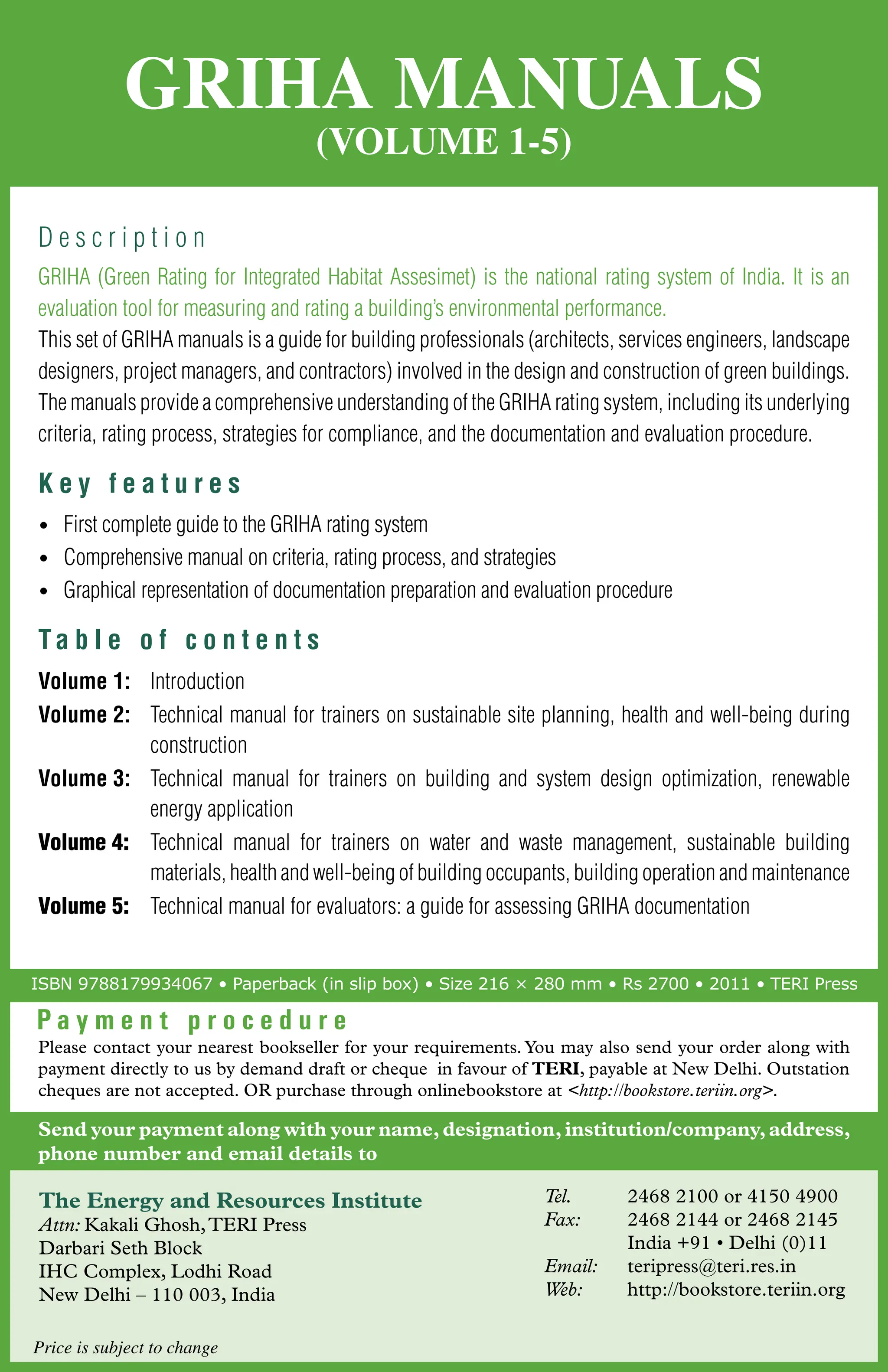 GRIHA discription about green building rating system | PDF