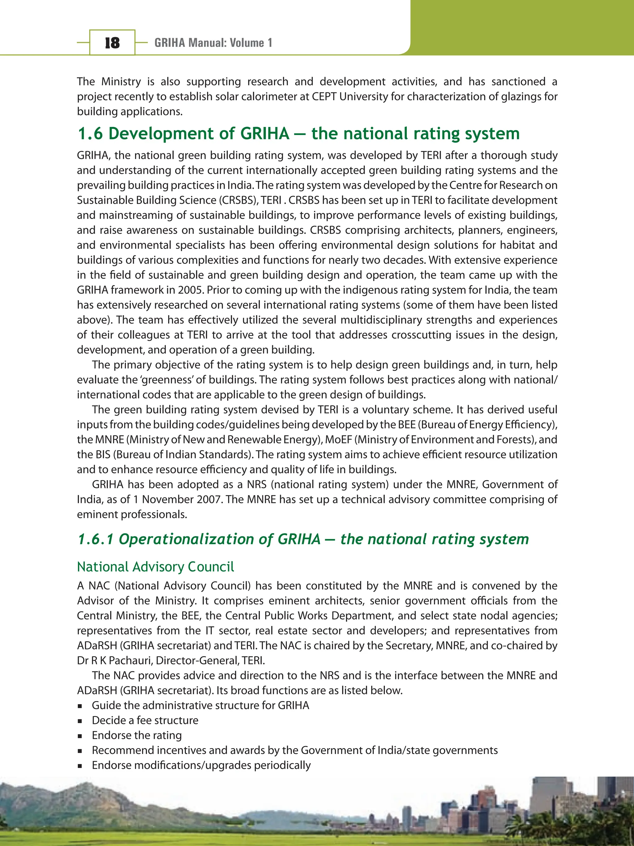GRIHA discription about green building rating system | PDF