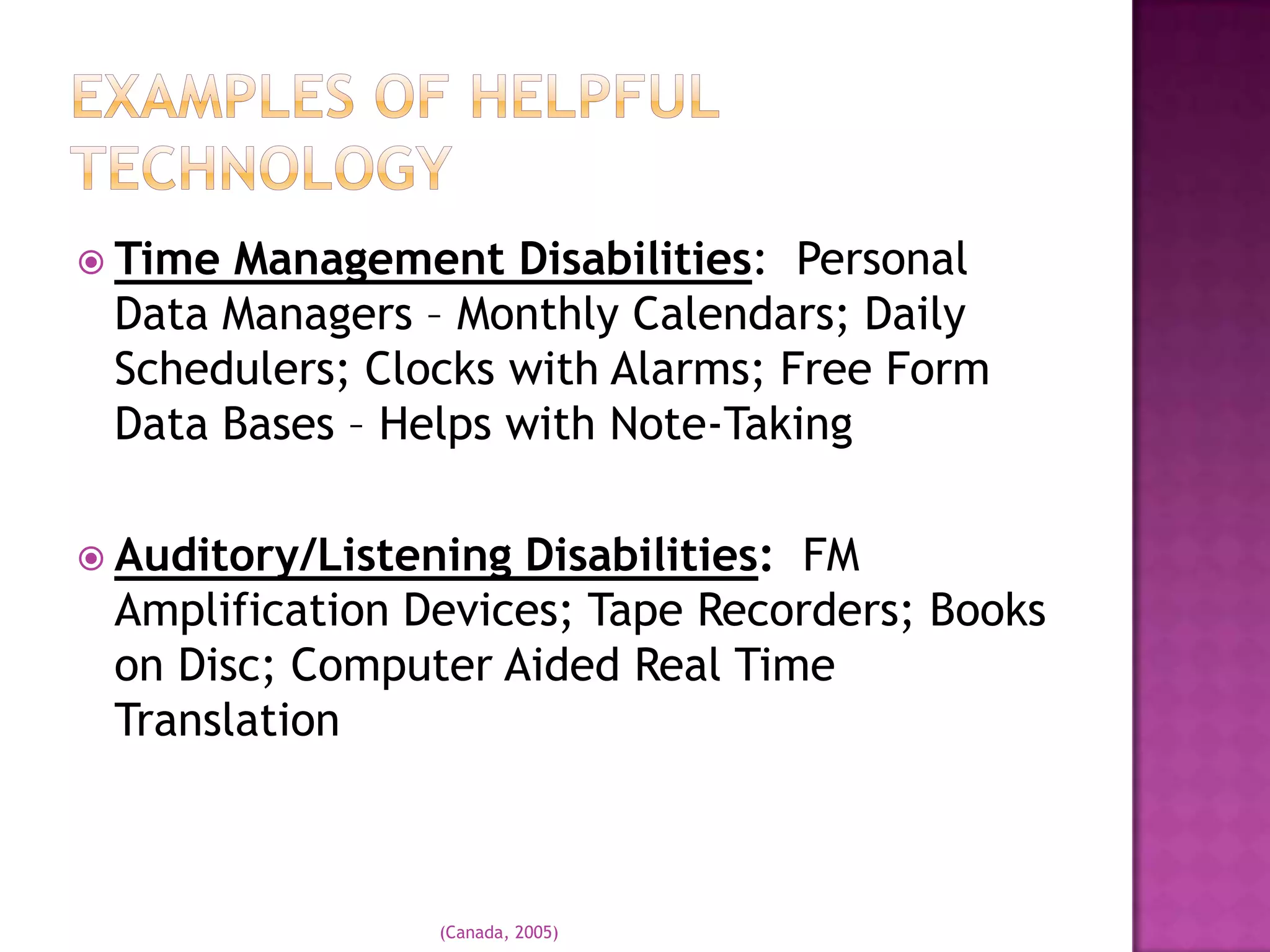 Grimball Module6 Assistive Technolgy Resources | PPTX