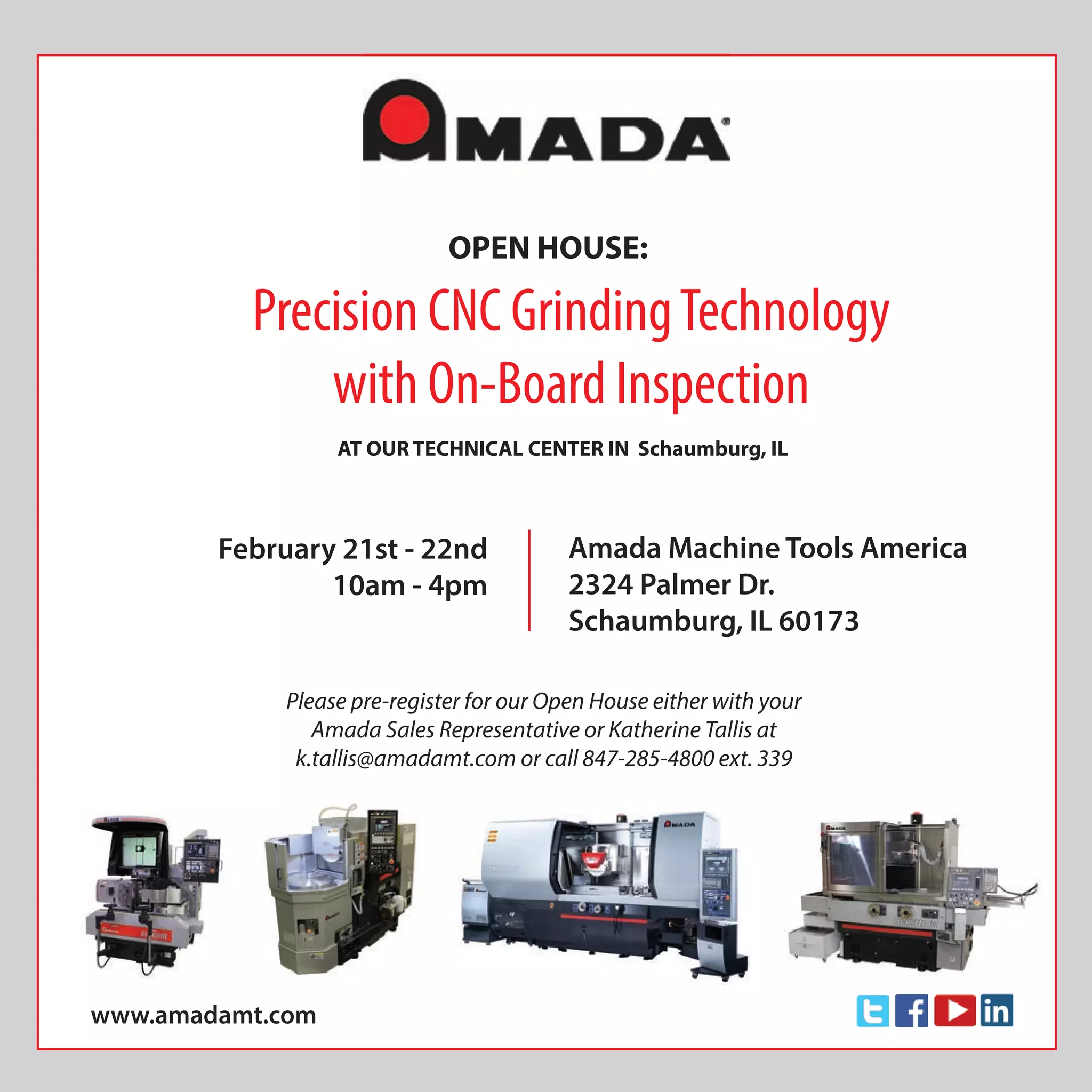 Amada Machine Tools America - CNC Surface and Profile Grinder - Open ...