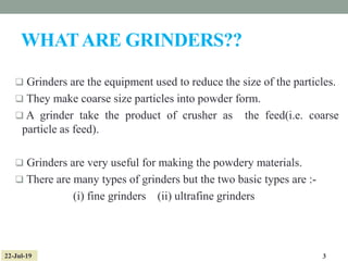 Grinders | PPTX