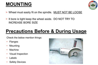 Grinder Activity Safety Training Presentation | PDF