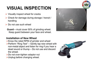Grinder Activity Safety Training Presentation | PDF