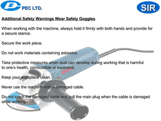 Grinder Safety training for construction | PPT
