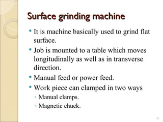 Grinding machining processes power point | PPT