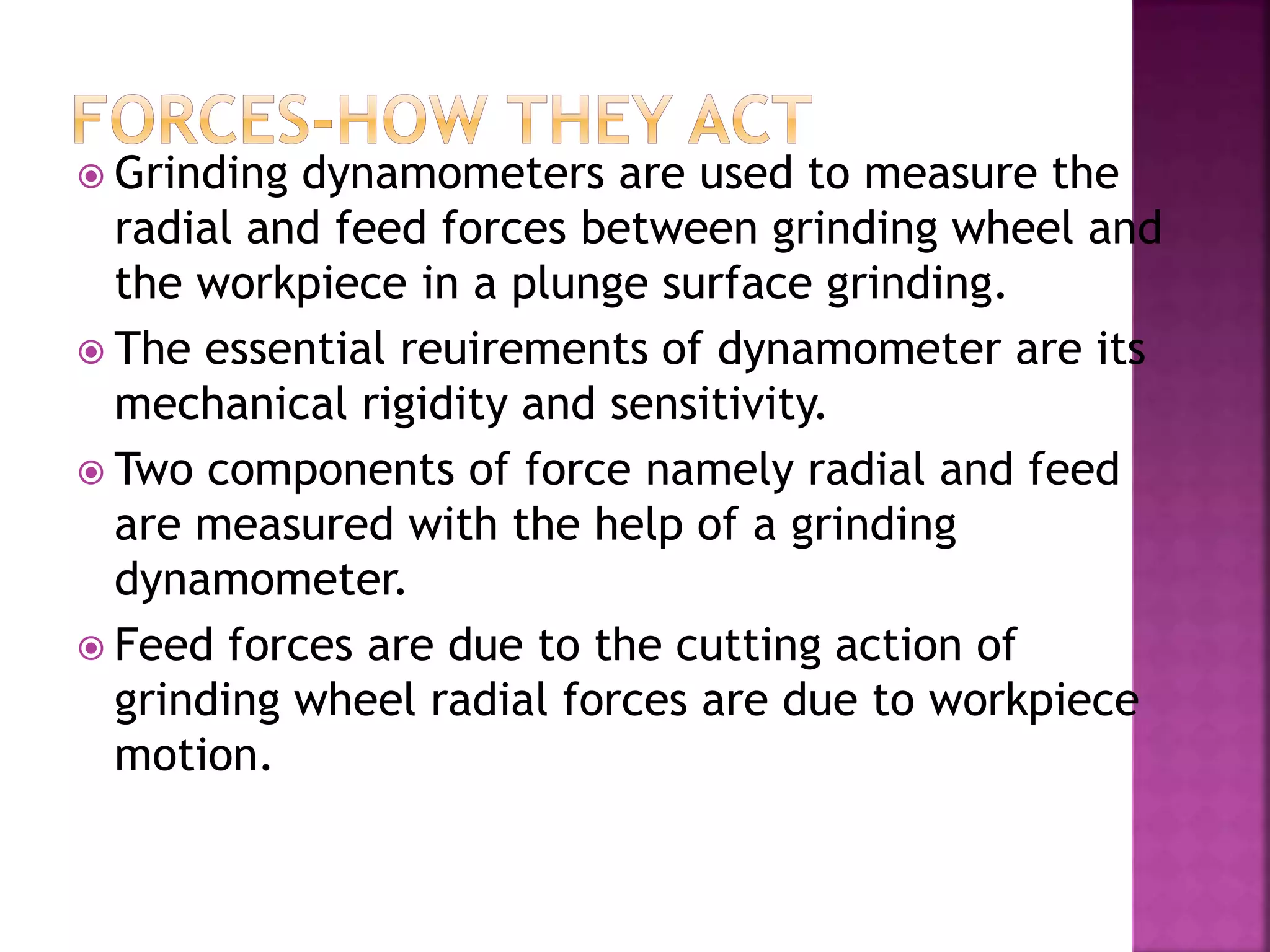 Grinding force dynamometer technical review report | PPT