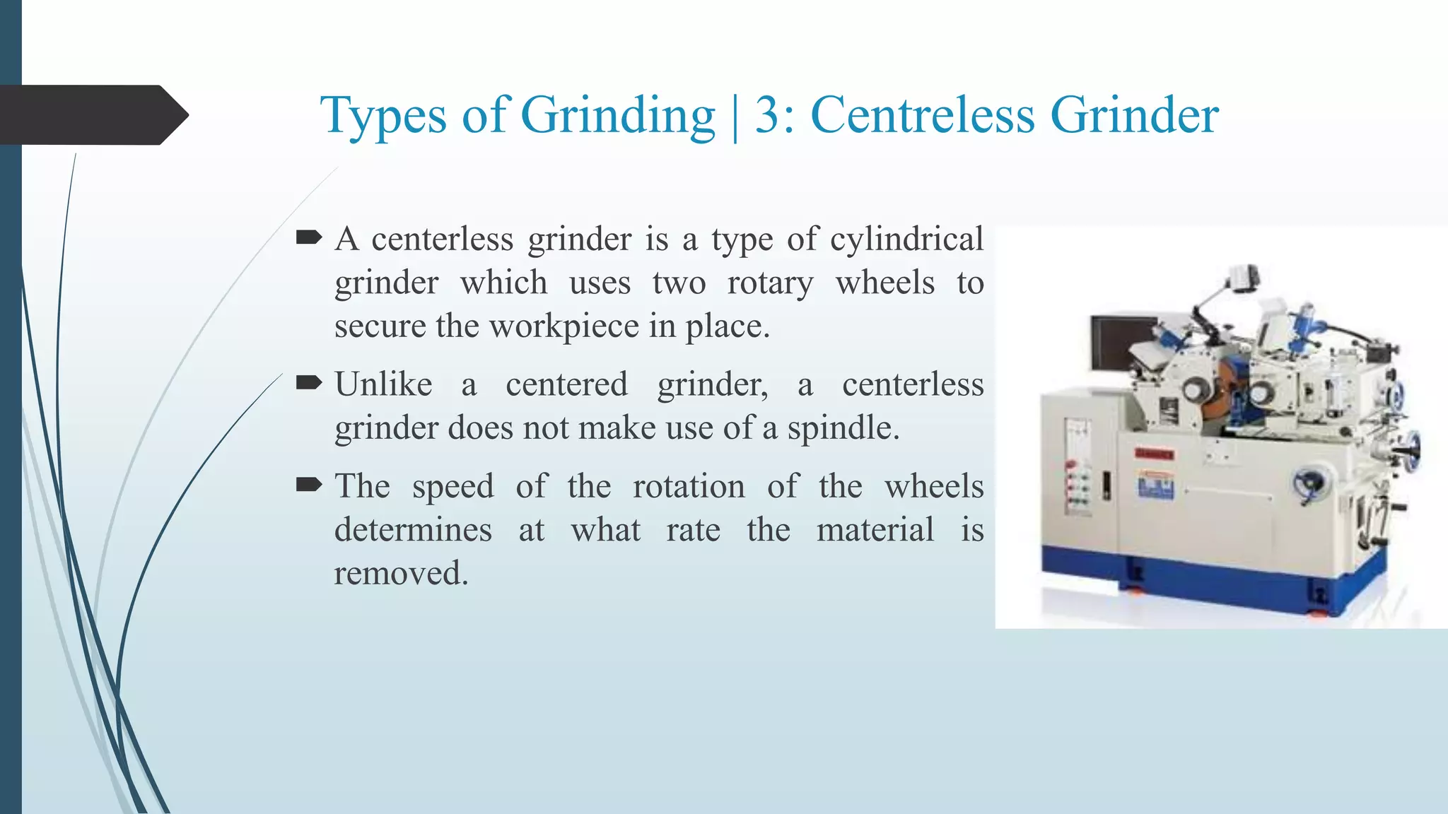 Grinding machine | PPTX