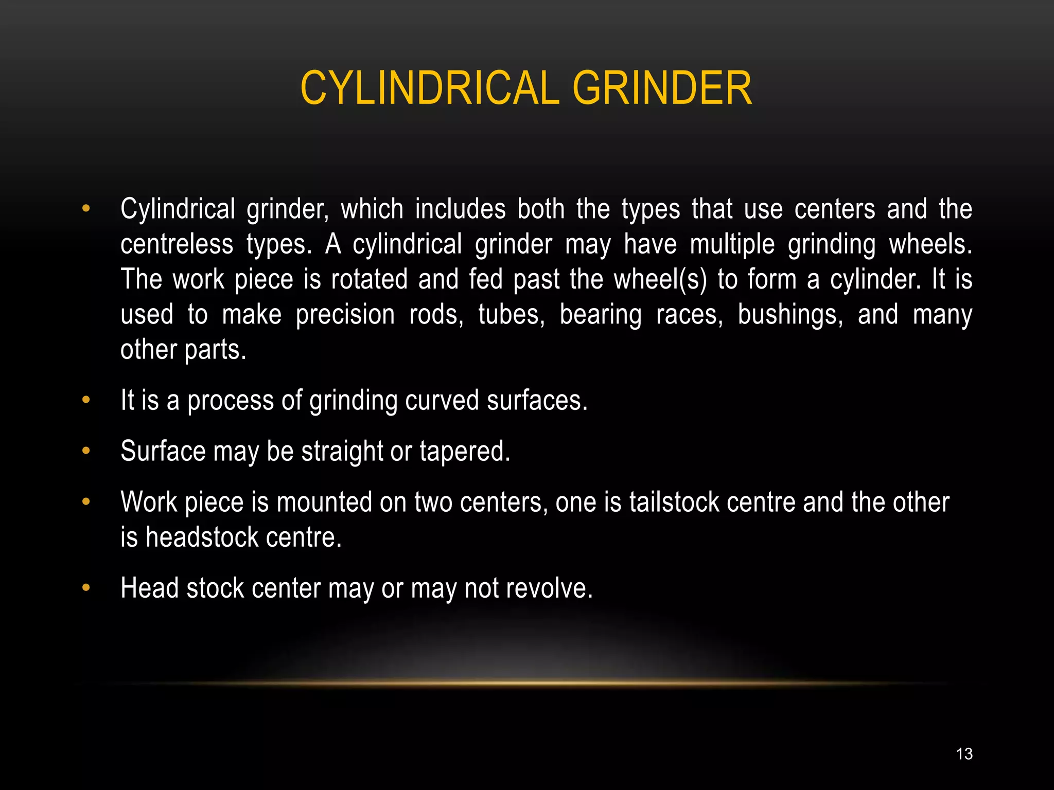 Grinding Machine PPT | PPT
