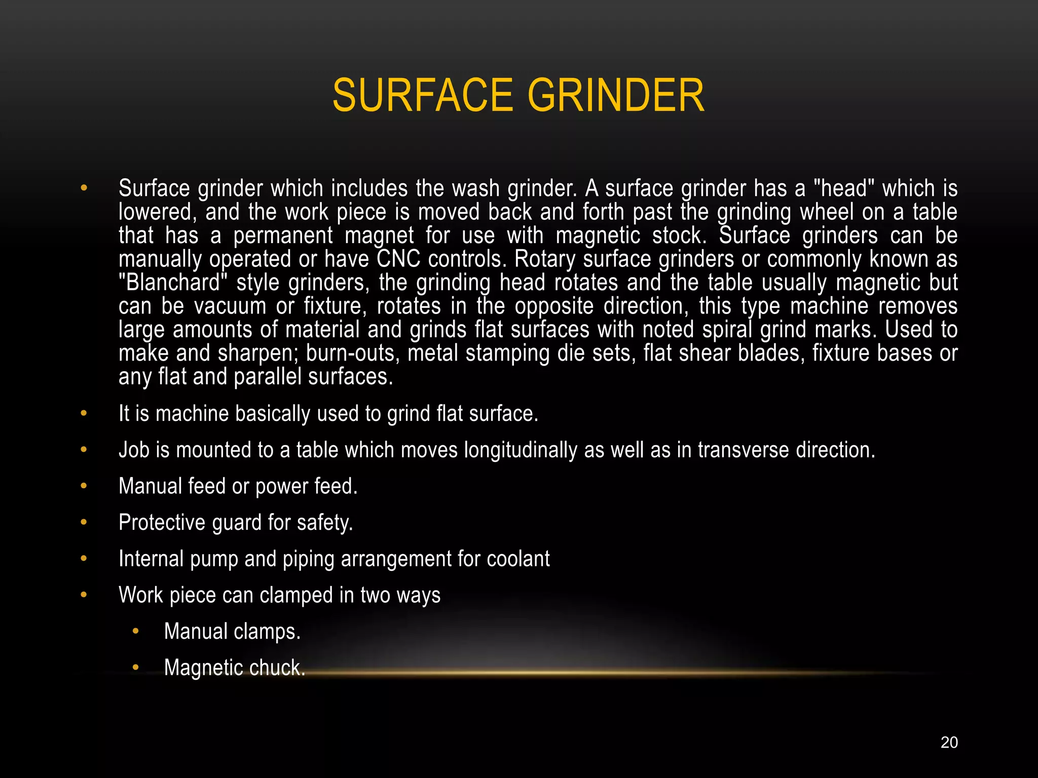Grinding Machine PPT | PPT