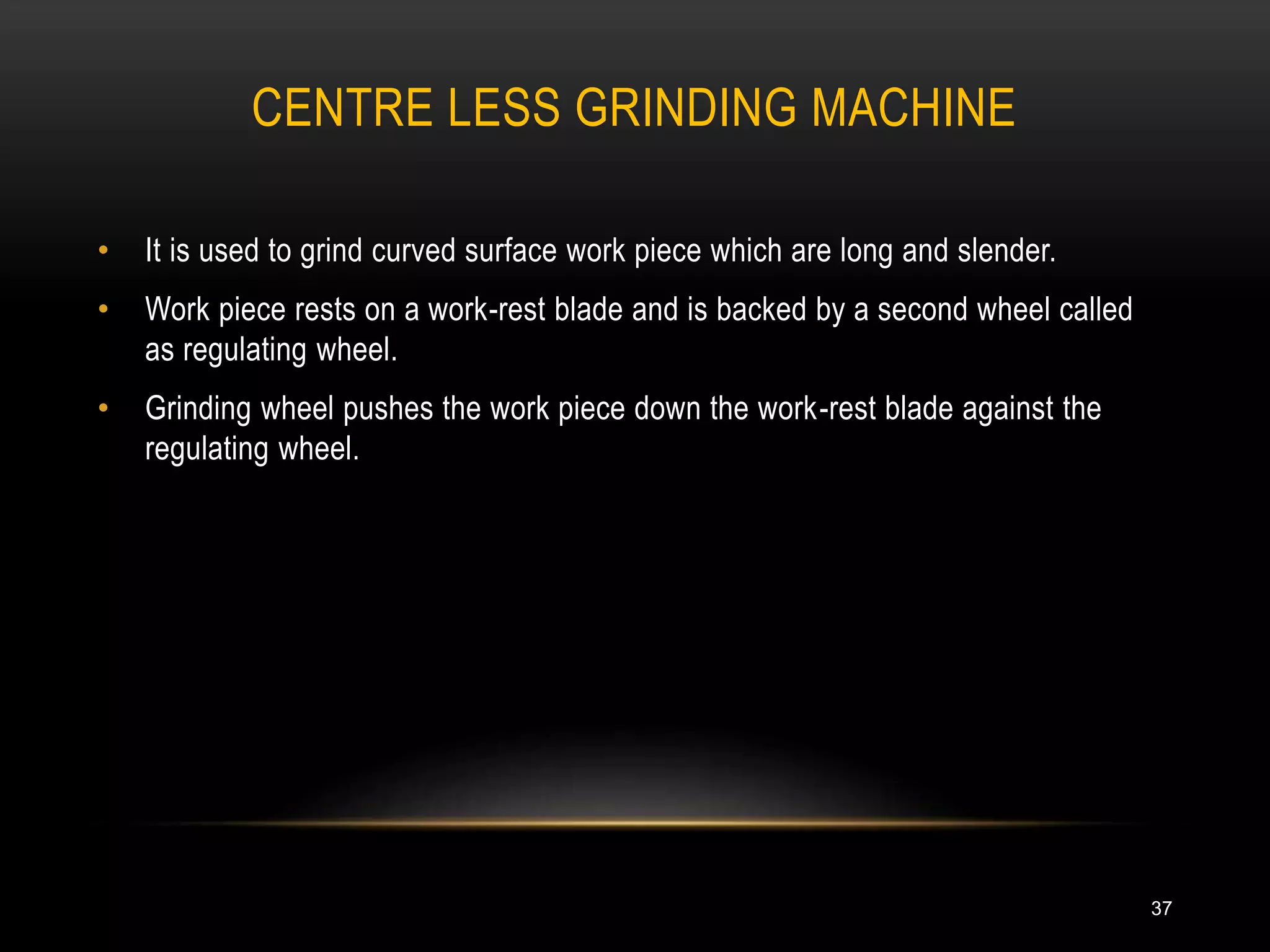 Grinding Machine PPT | PPT