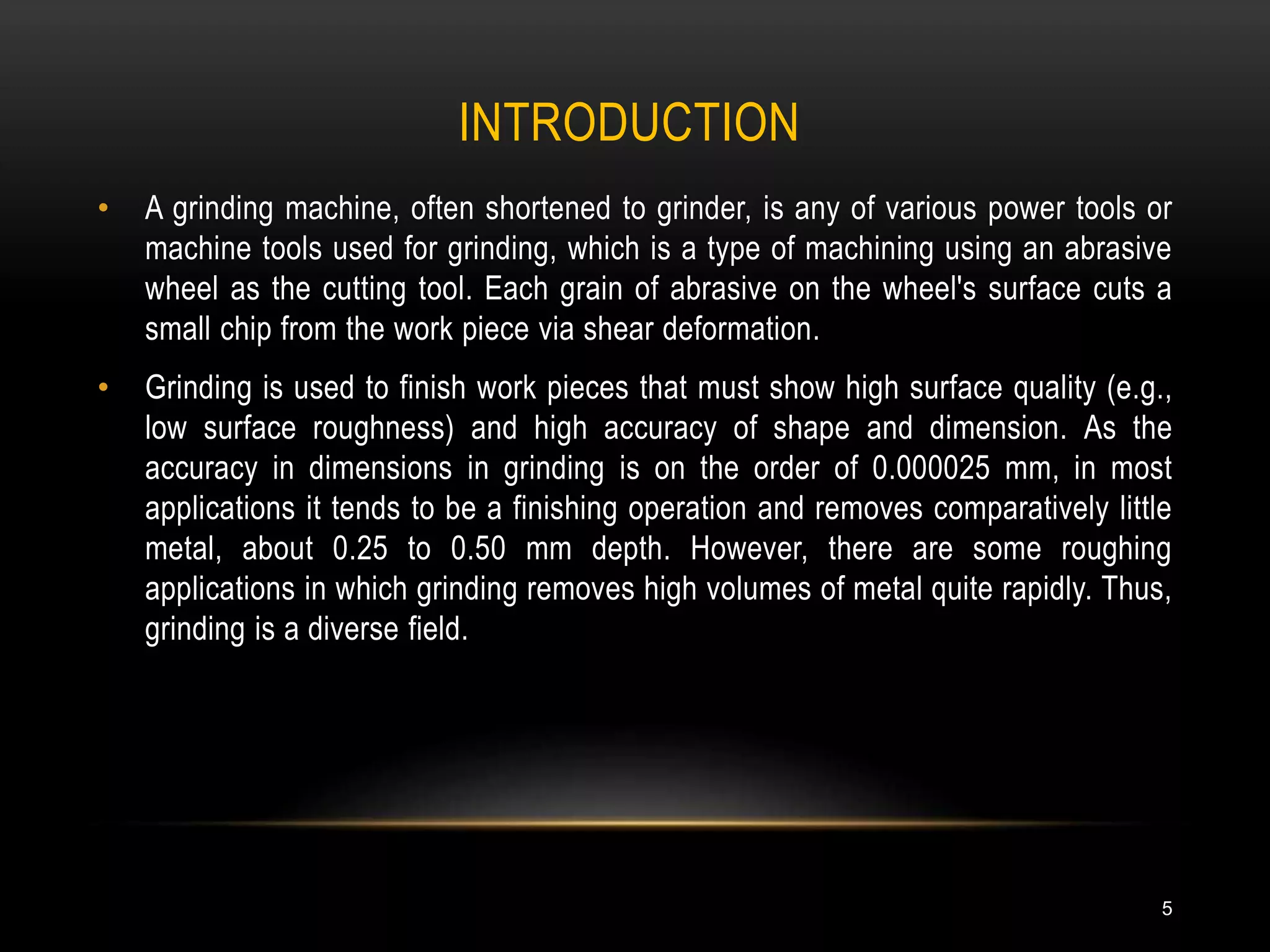 Grinding Machine PPT | PPT