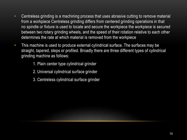 Grinding Machine PPT | PPT | Home Appliances | Home & Garden