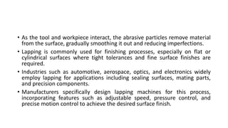TYPES OF FINISHING GRINDING SURFACE GRINDIN | PPTX