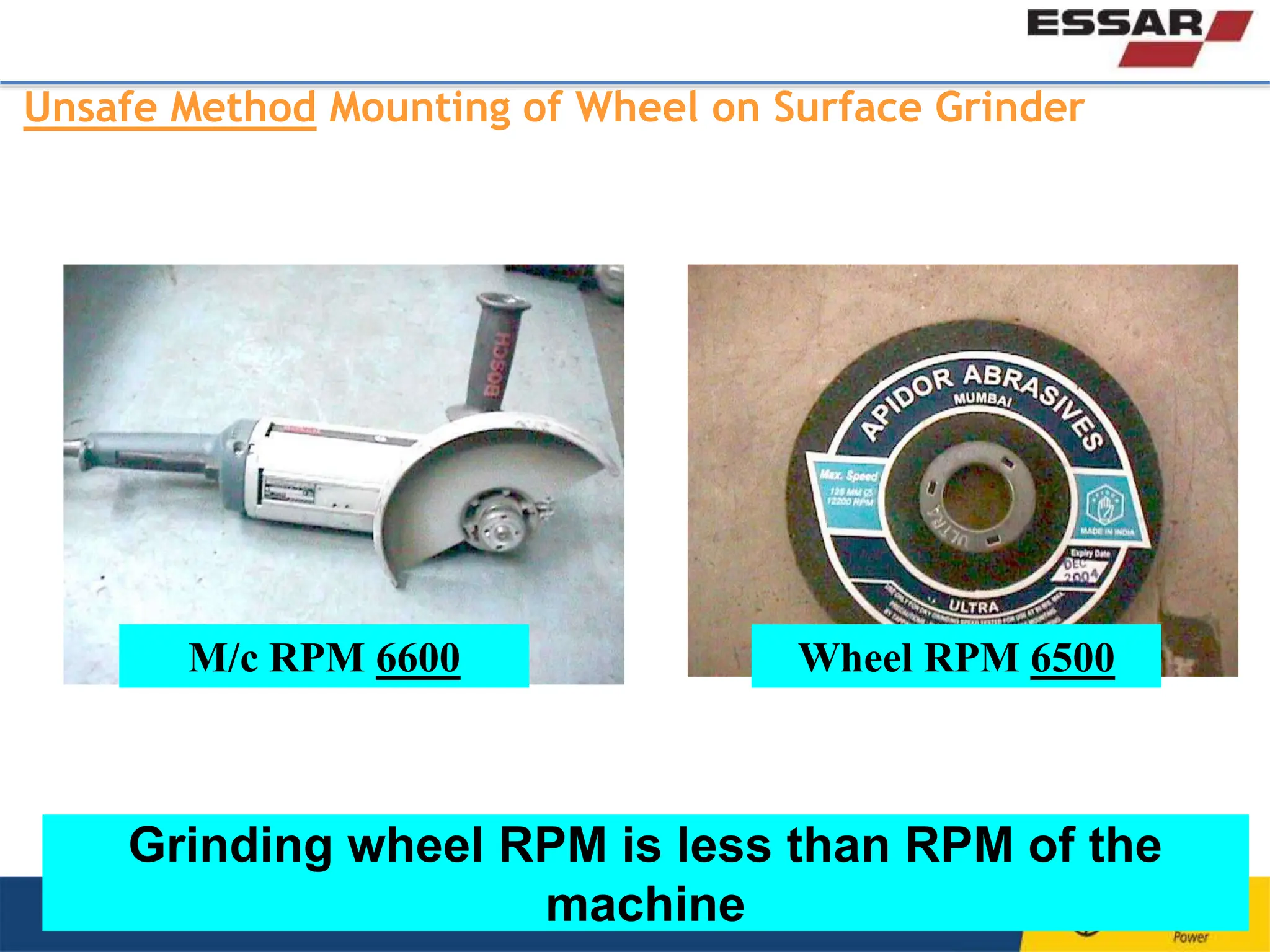 Grinding Safety .ppt for the training to grinders | PPT