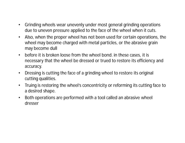 Grinding wheel designation and selection | PDF