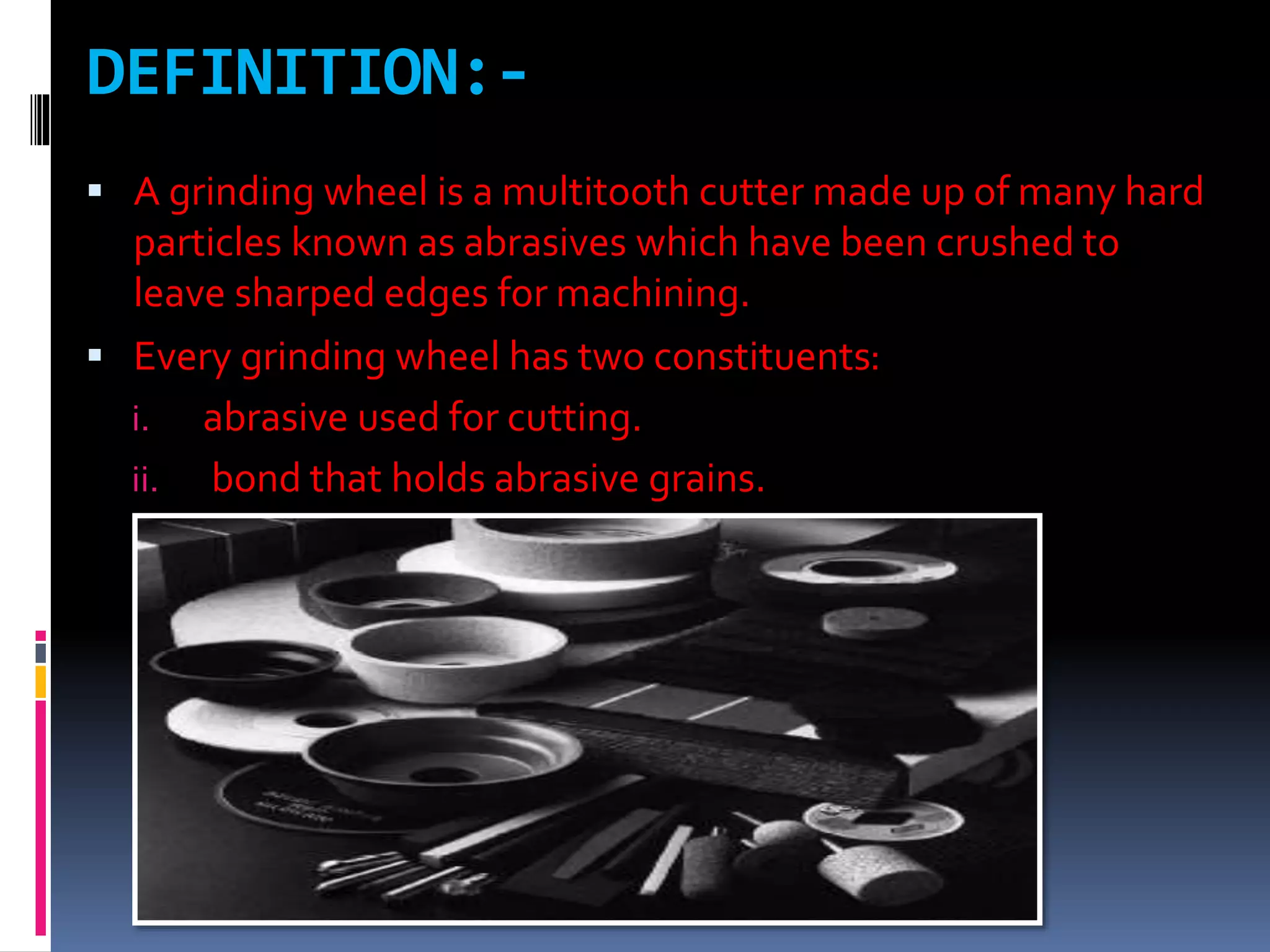 GRINDING WHEEL SPECIFICATIONS | PPTX