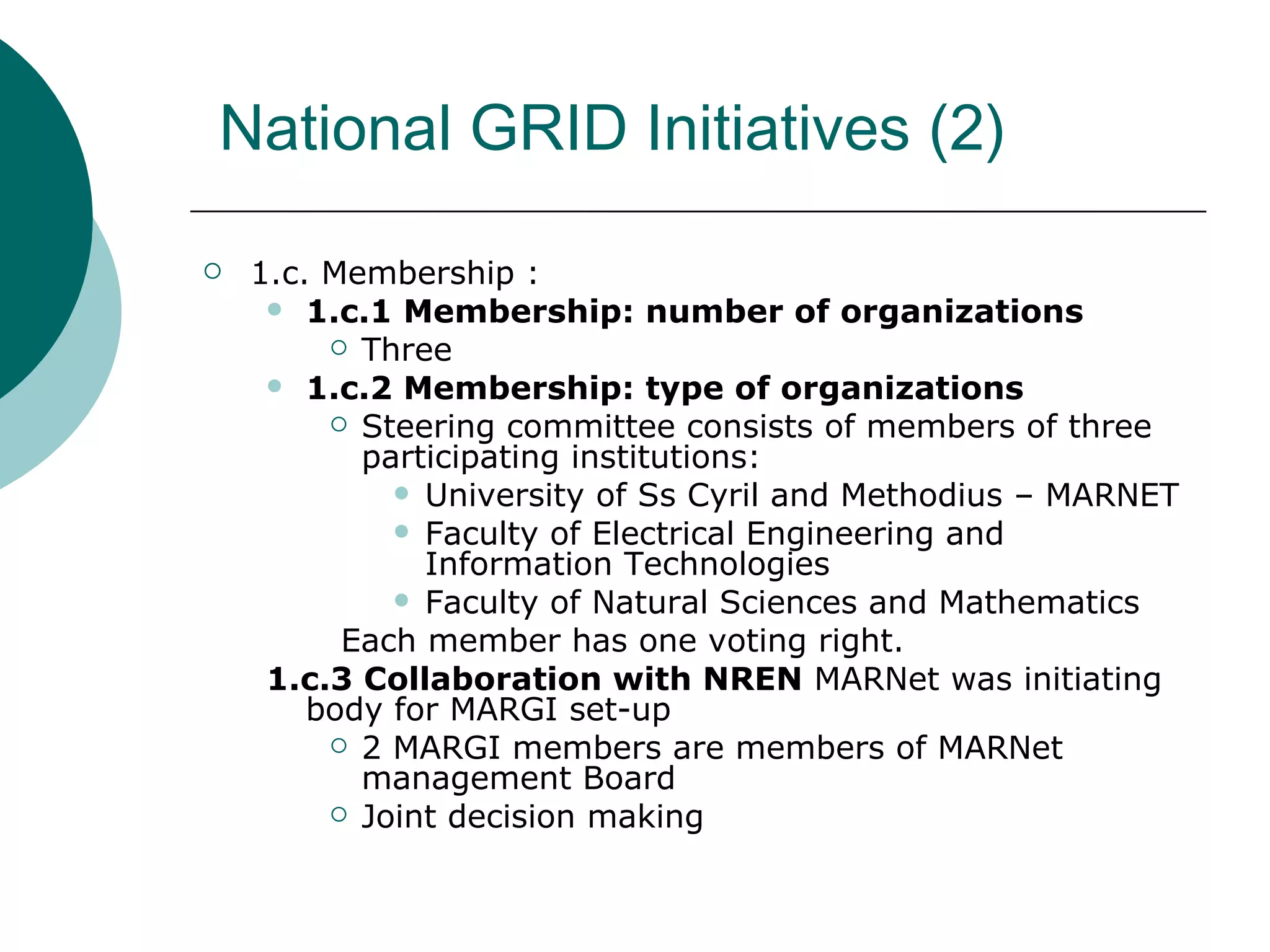 Macedonian Academic and Research GRID Initiative – MARGI | PPT