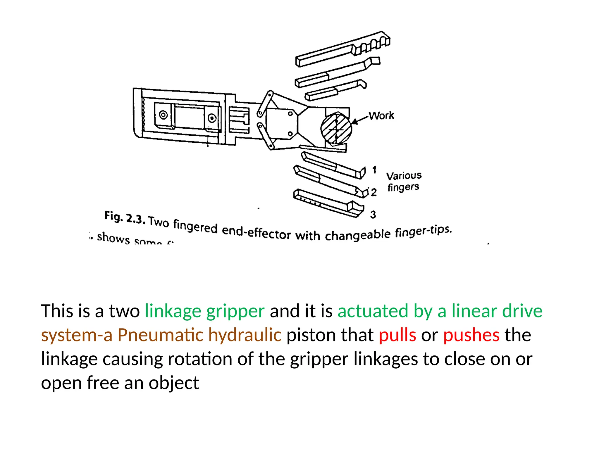 Gripper mechanism for Robotic arm design .ppt