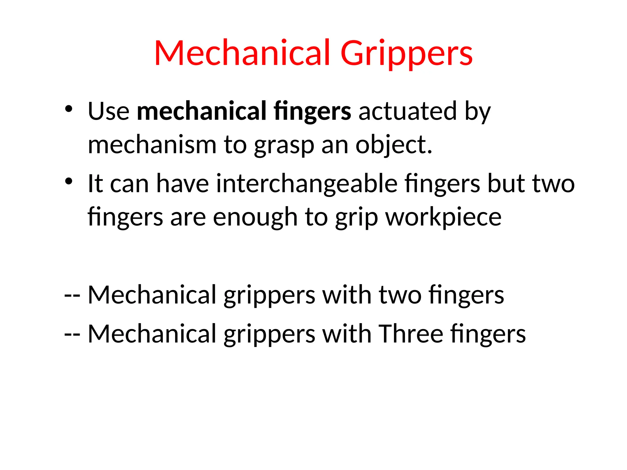 Gripper mechanism for Robotic arm design .ppt