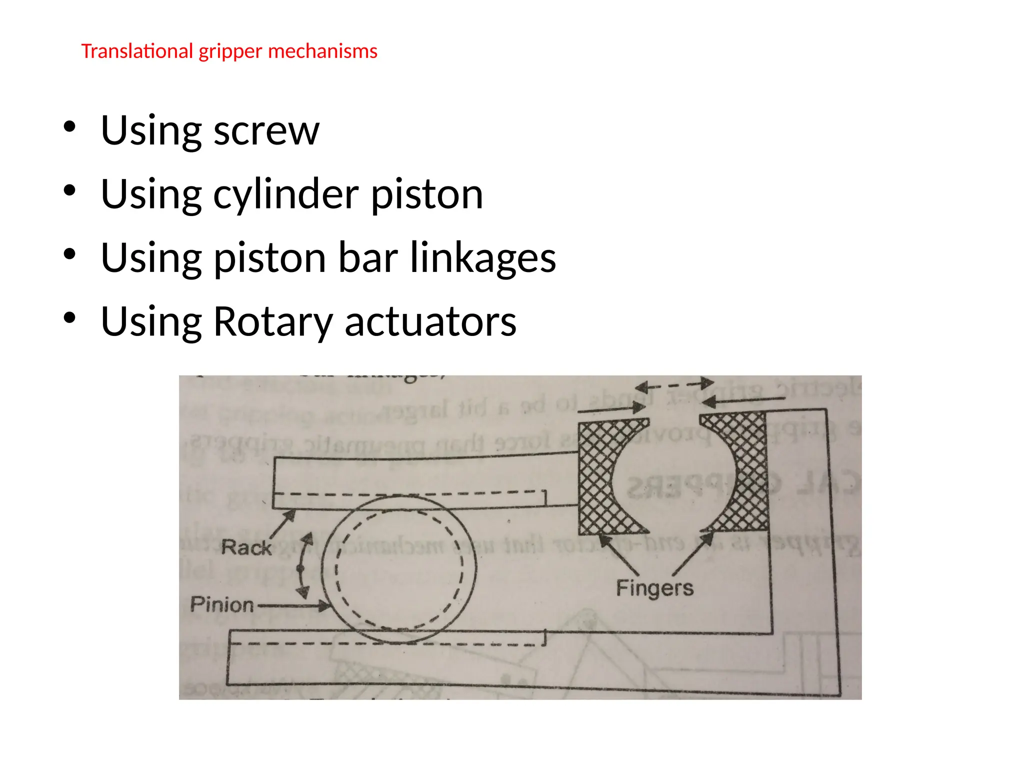 Gripper mechanism for Robotic arm design .ppt