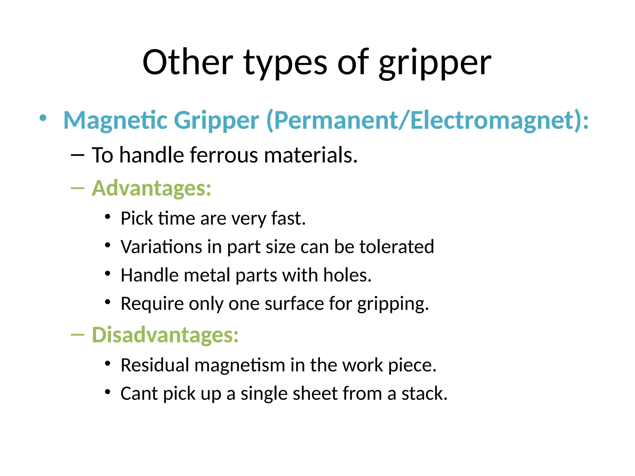 Gripper mechanism for Robotic arm design .ppt