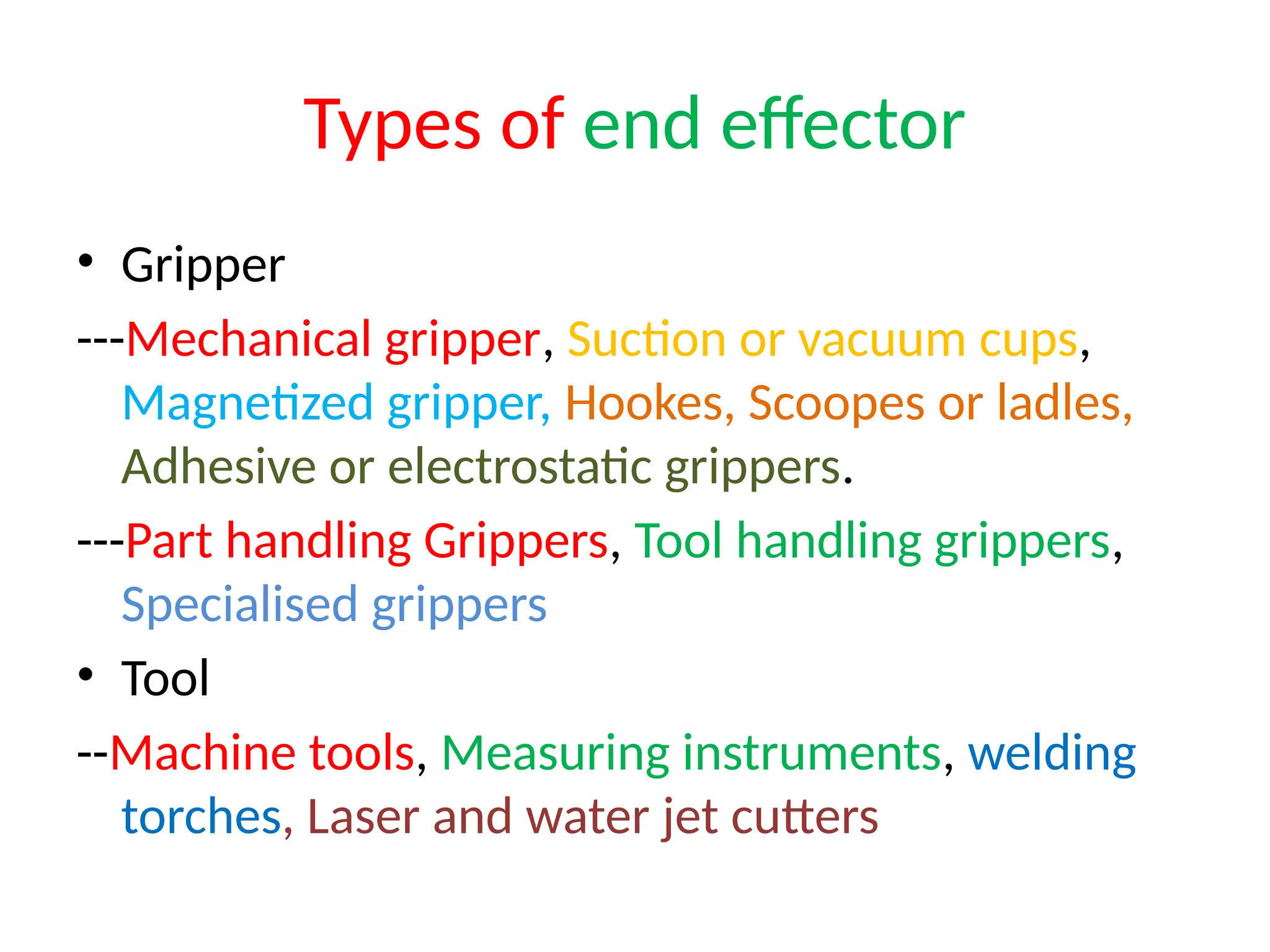 Gripper mechanism for Robotic arm design .ppt