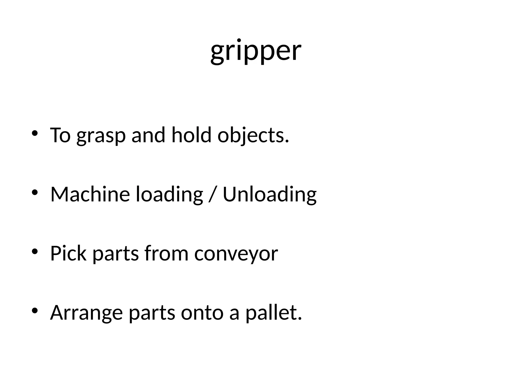 Gripper mechanism for Robotic arm design .ppt