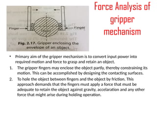 Gripper mechanism for Robotic arm design .ppt
