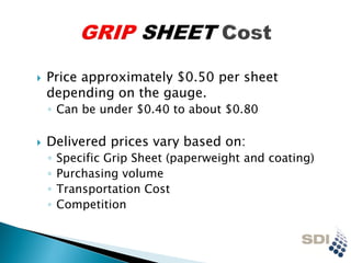 SDI Packaging - Grip Sheet | PDF
