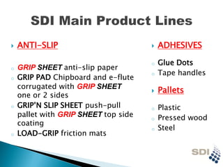 SDI Packaging - Grip Sheet | PDF