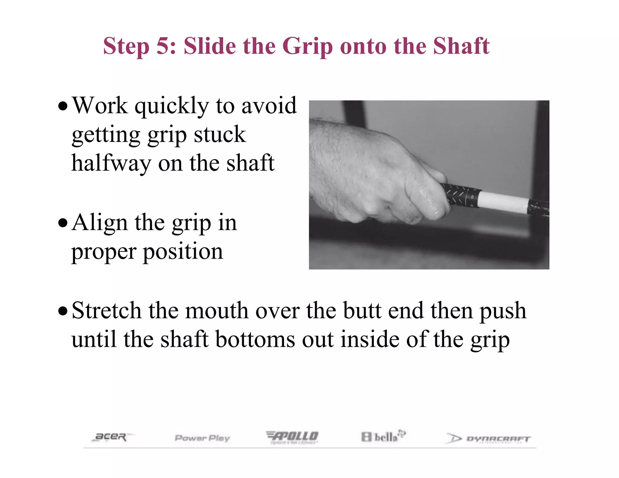 Basics of Gripping and Re-Gripping a Golf Club | PDF