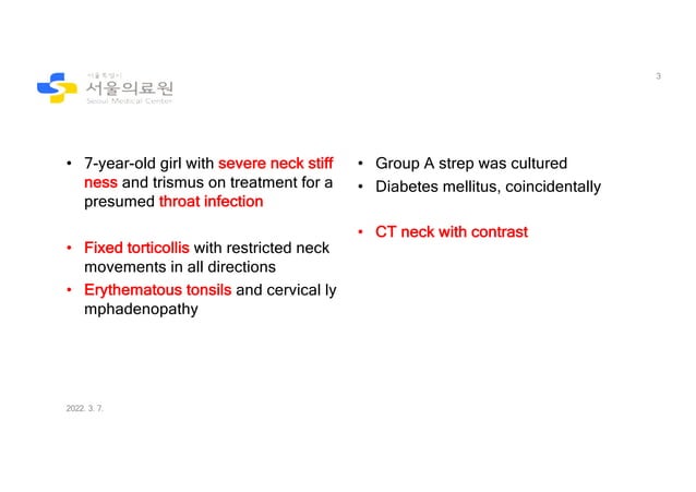 Grisel's syndrome | PDF | Ear, Nose and Throat Conditions | Diseases ...