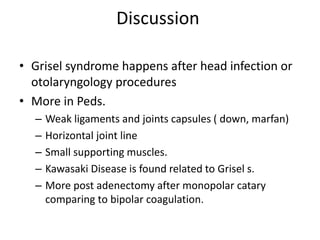 Grisel syndrome | PPTX