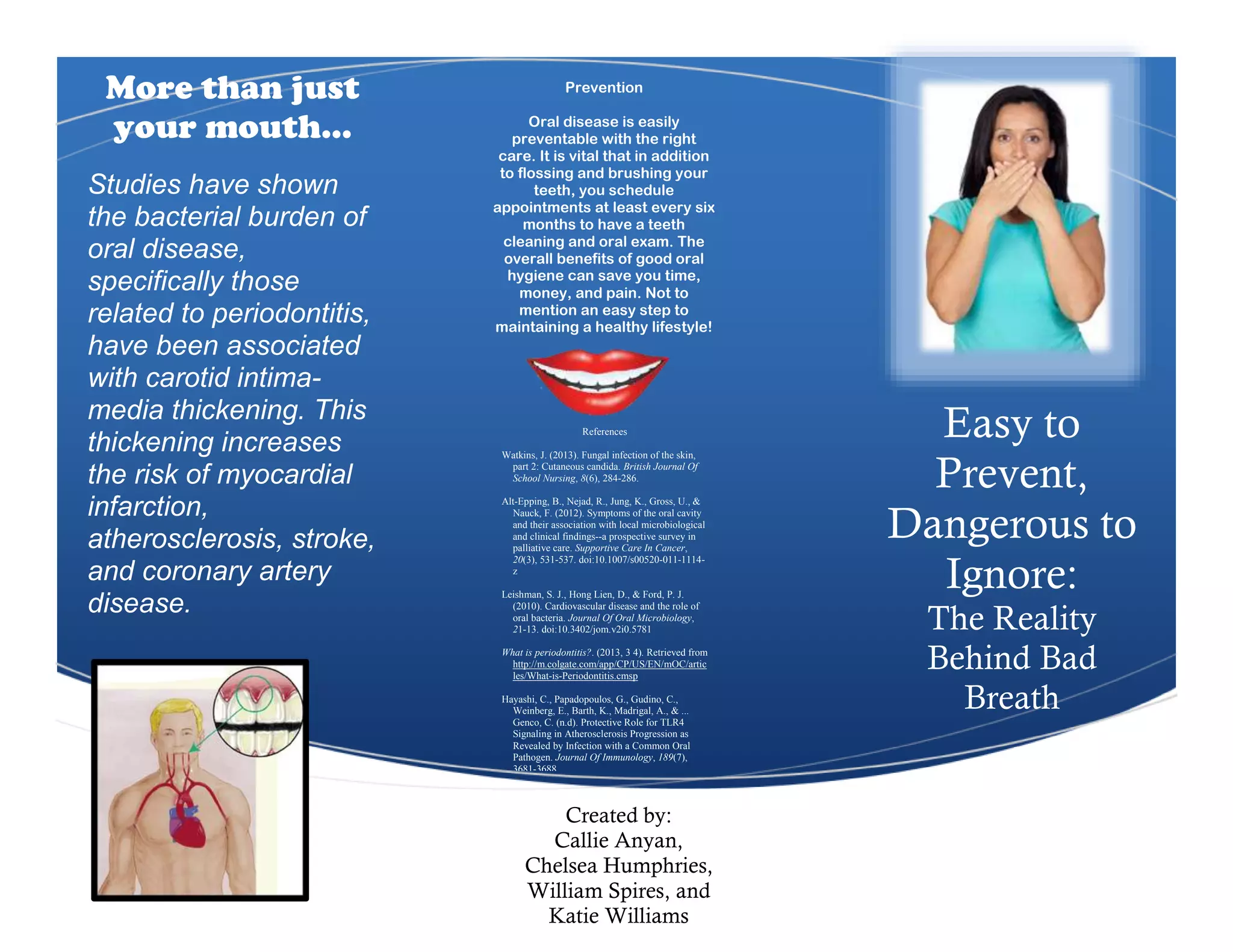Brochure Discussing Oral Health | DOCX