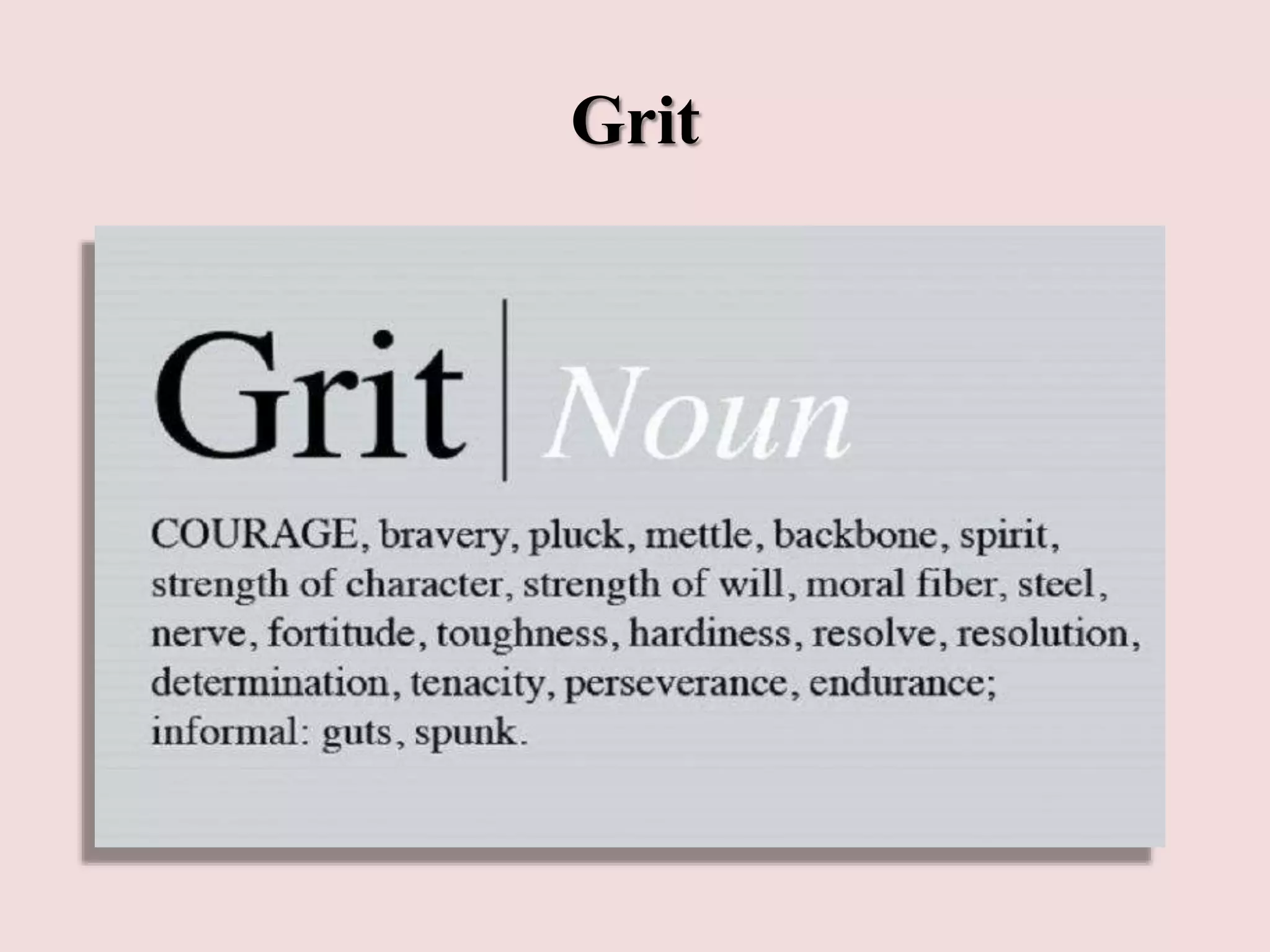 Grit | PPTX