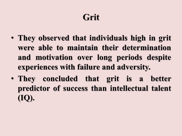 Grit | PPTX | Resume Writing and Advice | Job Search